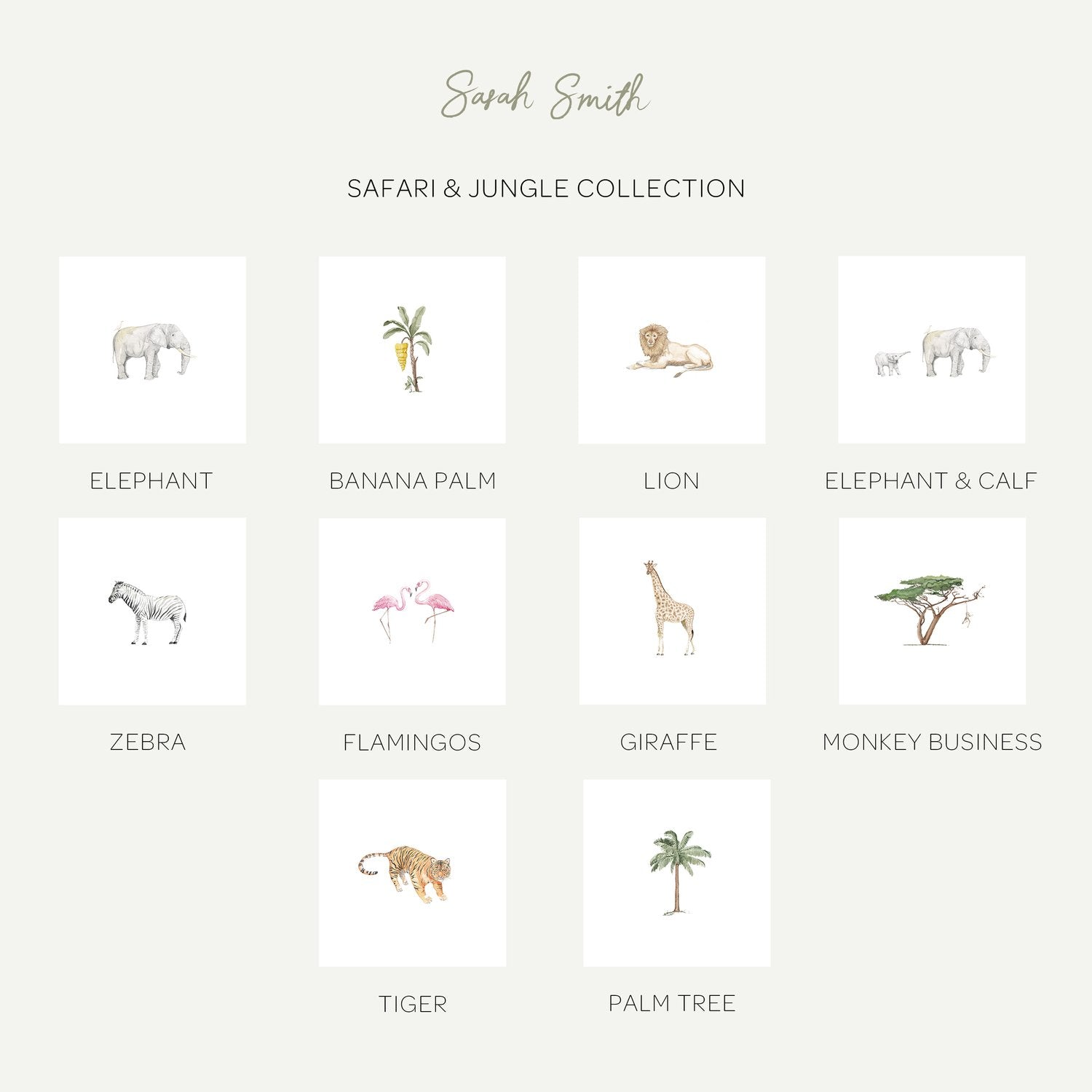 Safari & Jungle – Sarah Smith Artist