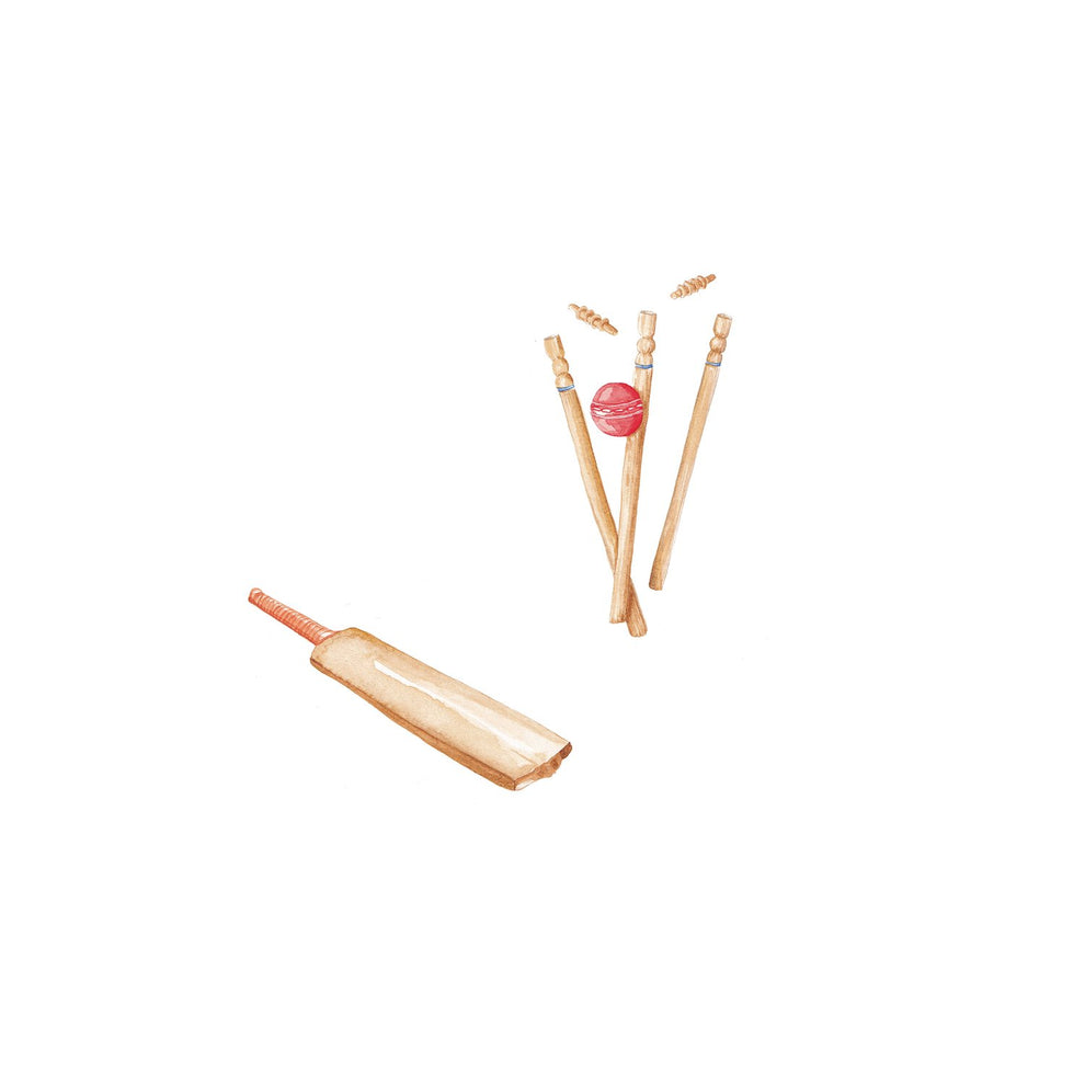 Cricket Bat, Ball & Stumps – Sarah Smith Artist