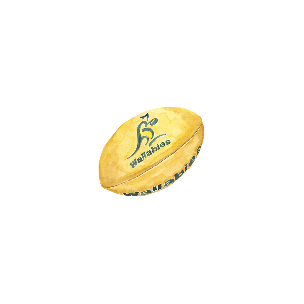 Wallabies Rugby Ball – Sarah Smith Artist